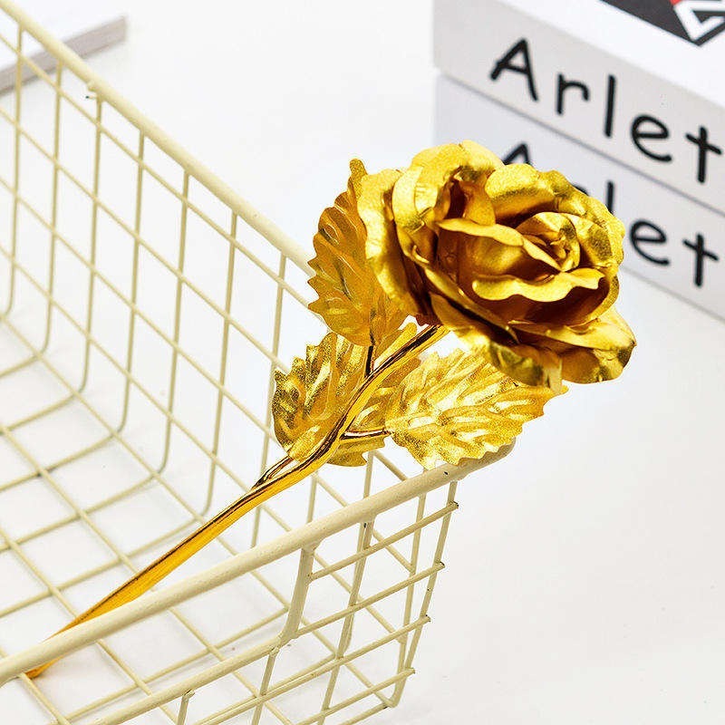 Jual Bunga Mawar Dekorasi Gold Foil Flower Galaxy Rose - AC0113 ...