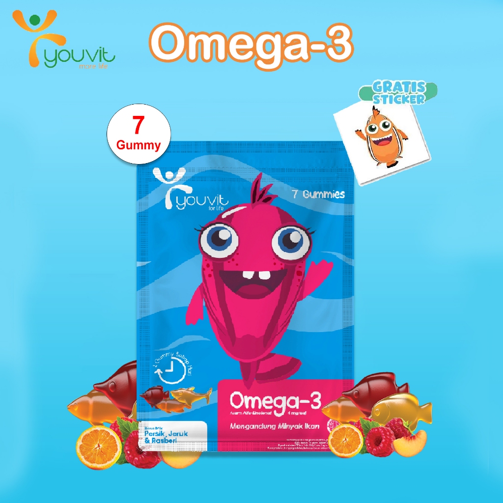 Jual Youvit Omega-3 MultivitaminAnak untuk Tumbuh Kembang, Otak & Mata ...