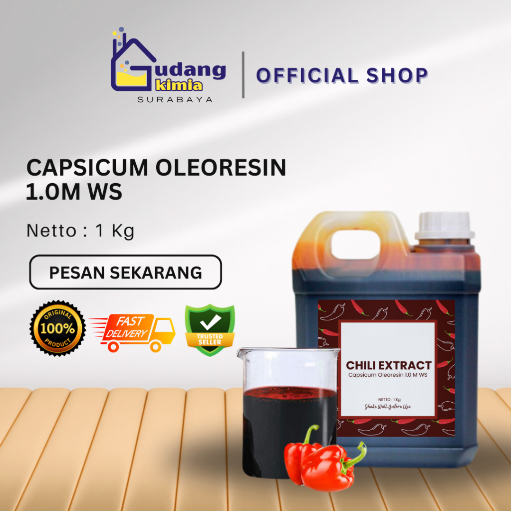 Jual Capsicum Oleoresin 1 Juta SHU Water Soluble / Ekstrak Cabai ...