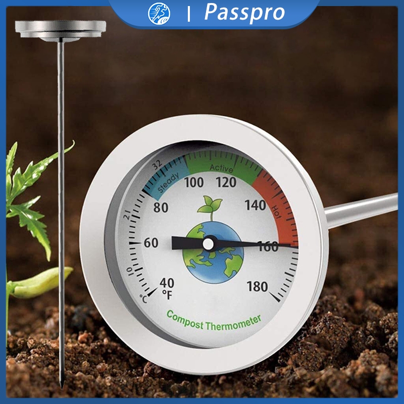 Jual Panjang Probe 50cm Thermometer Tanah Termometer Suhu Air Manual ...