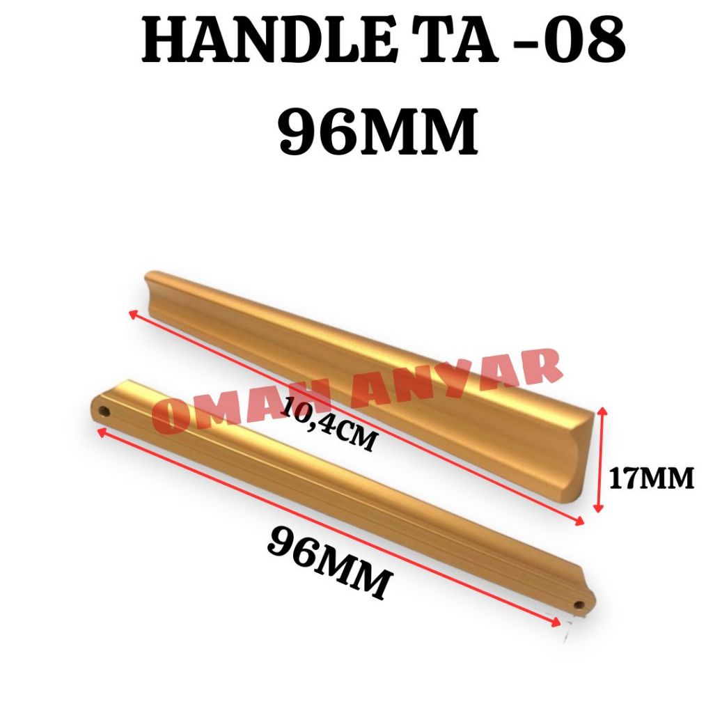 Jual 1PCS Handle Aluminium Pegangan Tarikan Laci Lemari Mebel Kitchen ...