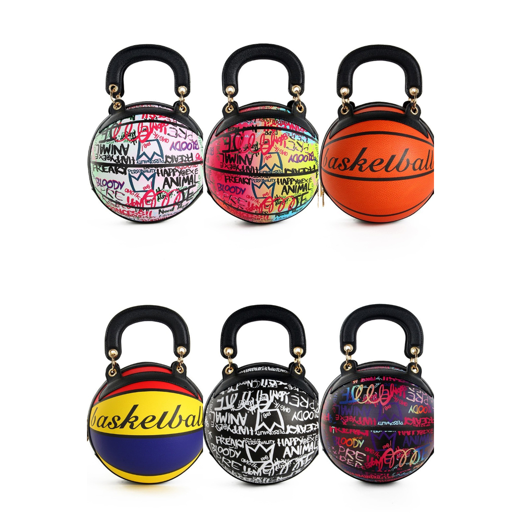 Jual Tas Wanita Bentuk Bola Basket Motif Graffiti / Bola Basket / Tas ...