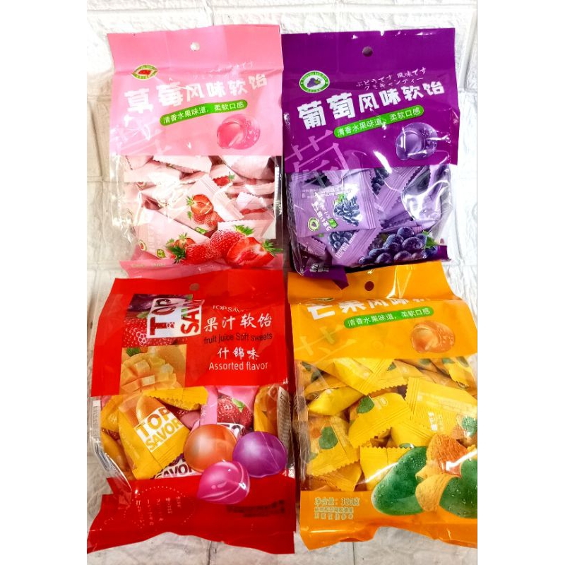 Jual permen jelly aneka rasa 320gr/mangga/stawbery/anggur/Mix | Shopee ...