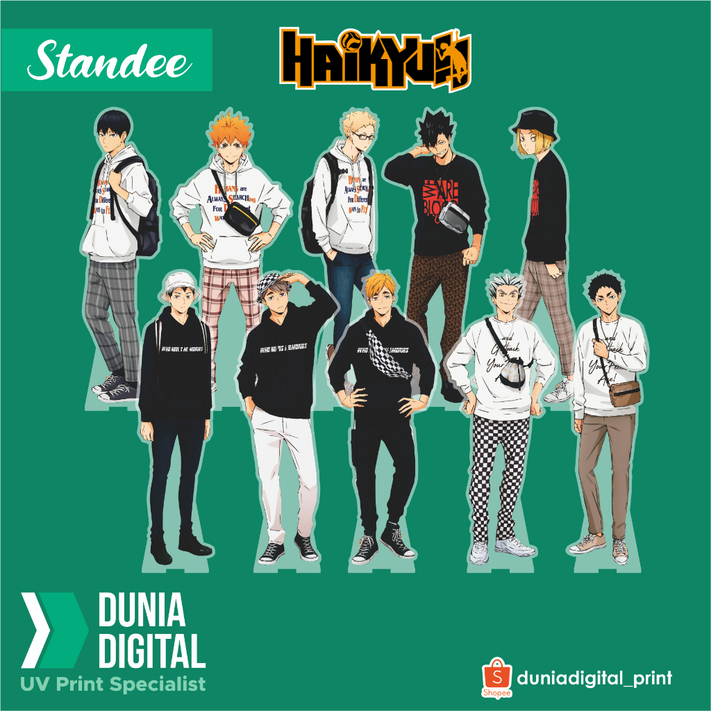Jual Standee Akrilik Haikyuu Action Figure Casual A | Shopee Indonesia