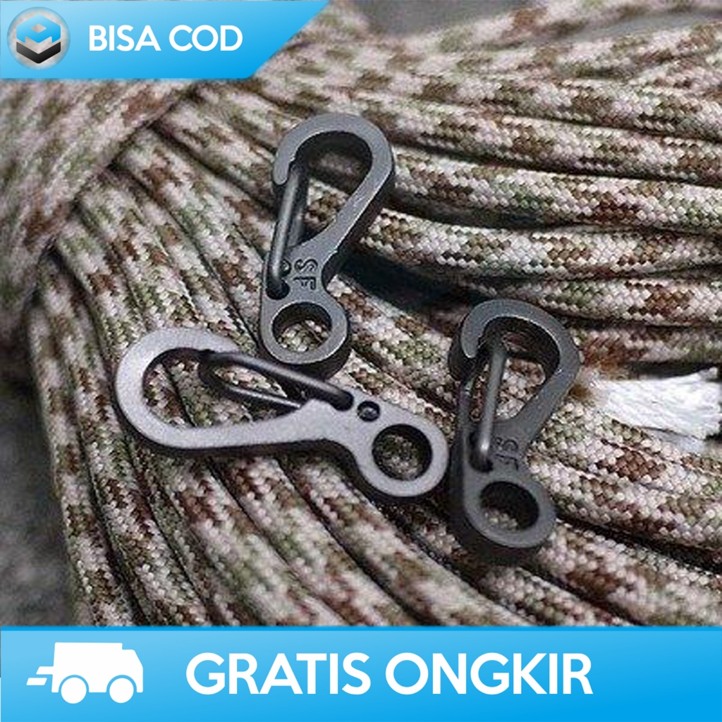 Jual CARABINER MINI KEYCHAIN SERBAGUNA HANGING CAMPURAN BESI ANTI KARAT ...