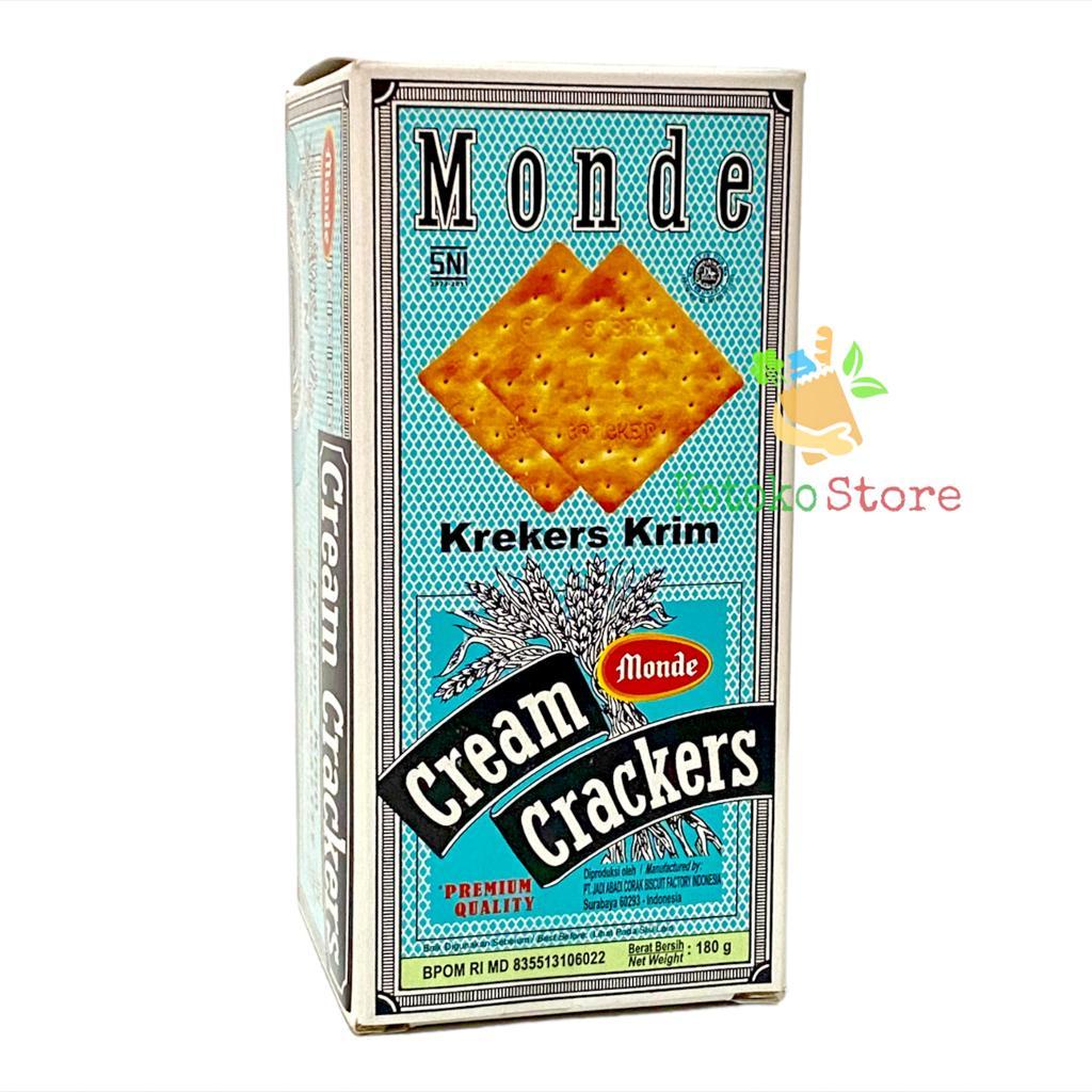 Jual Monde Biskuit Cream Crackers / Monde Biskuit Gabin 180gr | Shopee ...