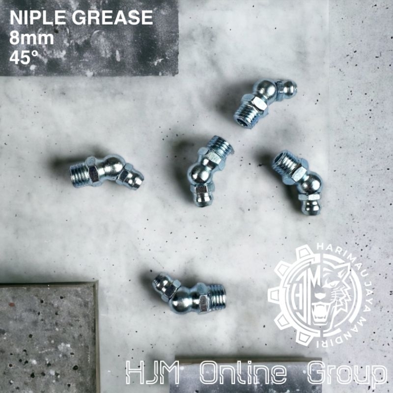 Jual NIPPLE GREASE - NIPLE NIPEL GRIS - NEPLE NEPEL GEMUK STEMPET 8mm M8 | Shopee Indonesia