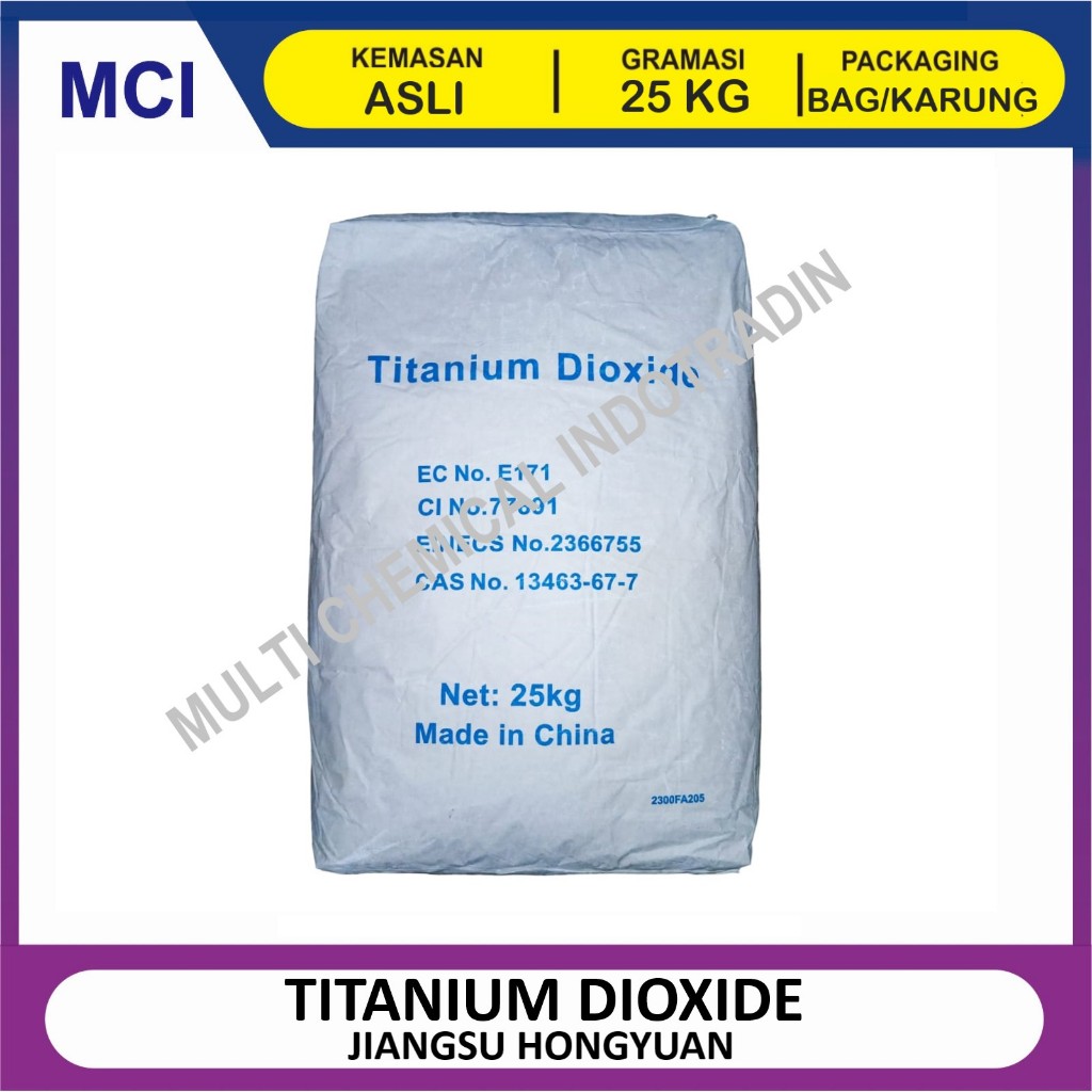 Jual TITANIUM DIOXIDE JIANGSU HONGYUAN PEMUTIH MAKANAN FOOD GRADE - 25 ...