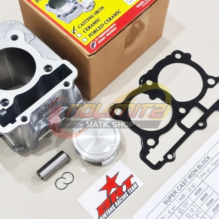 Jual Blok Mesin BRT Bore Up Piston 58.5mm Mio M3 Fino Soul GT XRide Freego | Shopee Indonesia