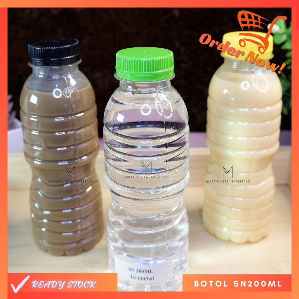 Jual Botol SN 200ml Ulir/PET 200ml/Botol Ulir/Kemasan 50pcs (PACKING ...