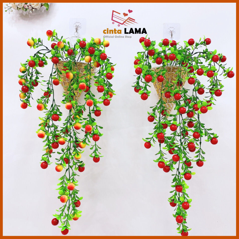 Jual Tanaman Hias Buah Juntai Artificial Bunga Rambat Hiasan Dinding ...