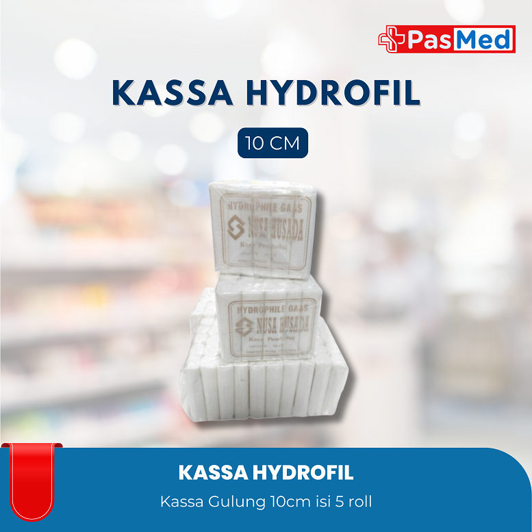 Jual PASMED | KASSA GULUNG 10CM ISI 5 ROLL / KASSA HYDROFIL 10CM ISI 5 ...