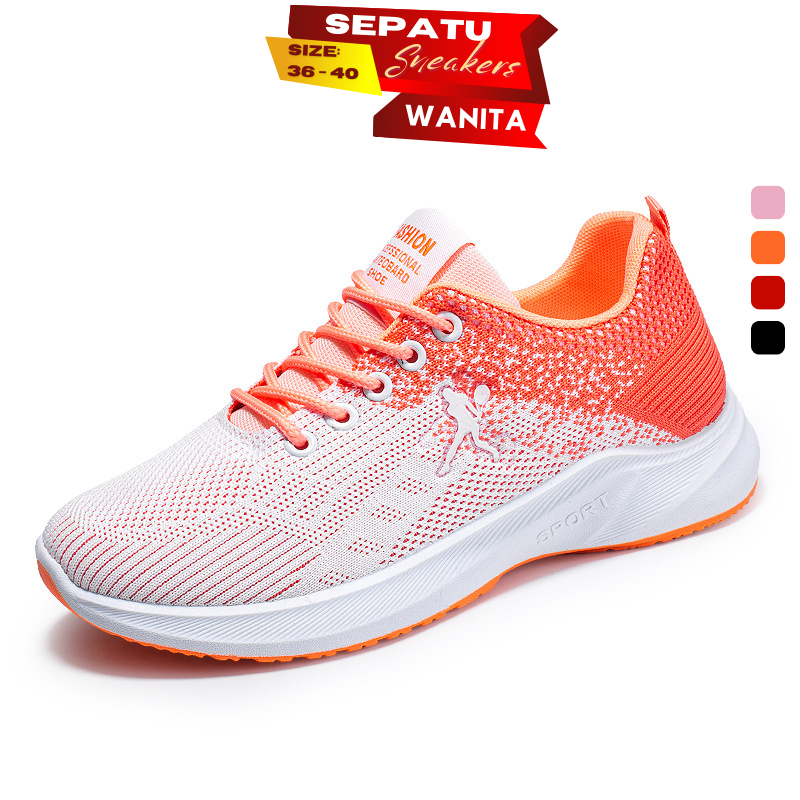 Jual Sepatu Sneakers Wanita Olahraga Sepatu Kets Perempuan Import ...