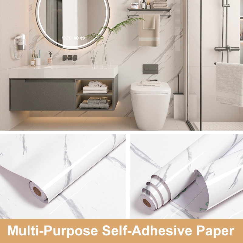 Jual Marmer Wallpaper 40cm*500cm Dinding DAPUR Aesthetic Motif Premium ...