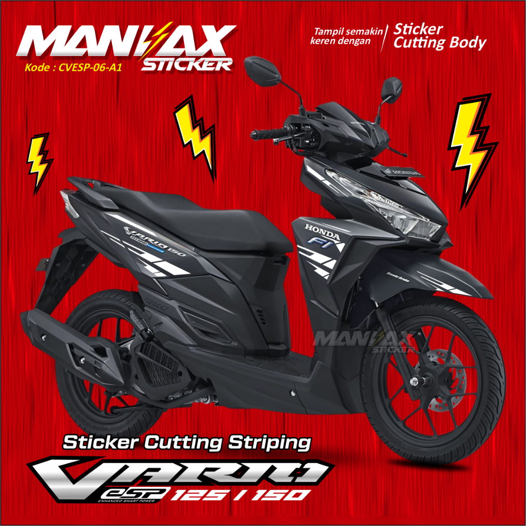 Jual Cutting Stiker Vario 150 CBS ISS - Striping Vario LED 2015 ...