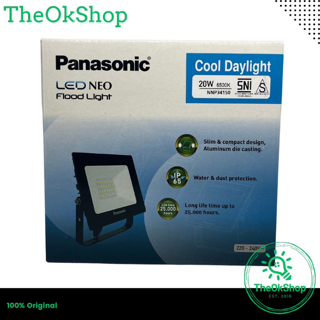 Jual Panasonic 20w Lampu Sorot LED 20 w Tembak Led Neo Flood Light ...