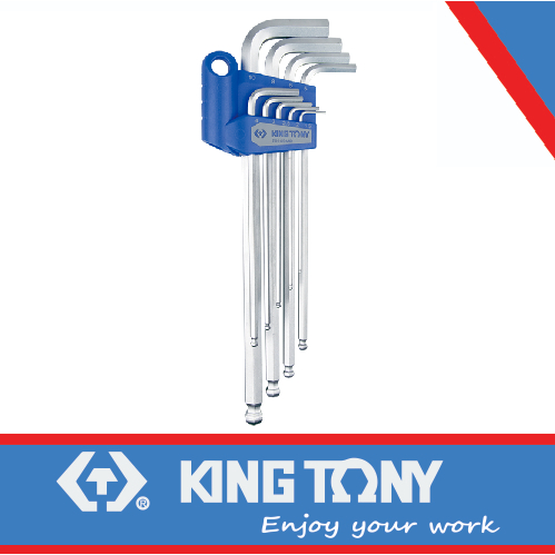 Jual 9 PC. Extra Long Ball End Hex Wrench Set - KING TONY 20109MR ...