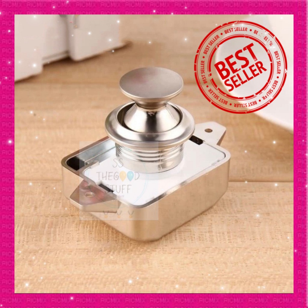 Jual Push Button Tombol Catch Lock Lemari Pintu Knob Motorhome RV ...
