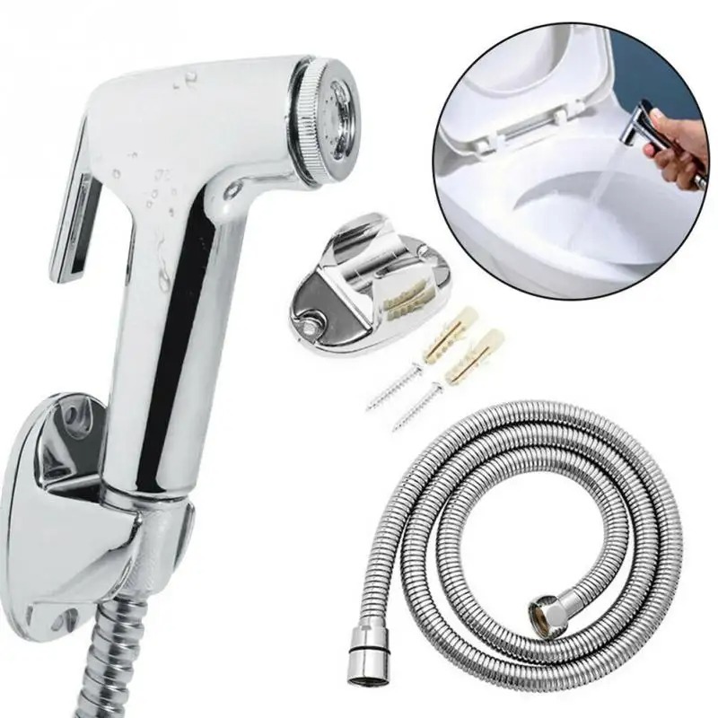 Jual Set Jet Shower Spray Bidet Toilet kamar Mandi Semprotan Chrome Jet Shower Kloset Toilet ...