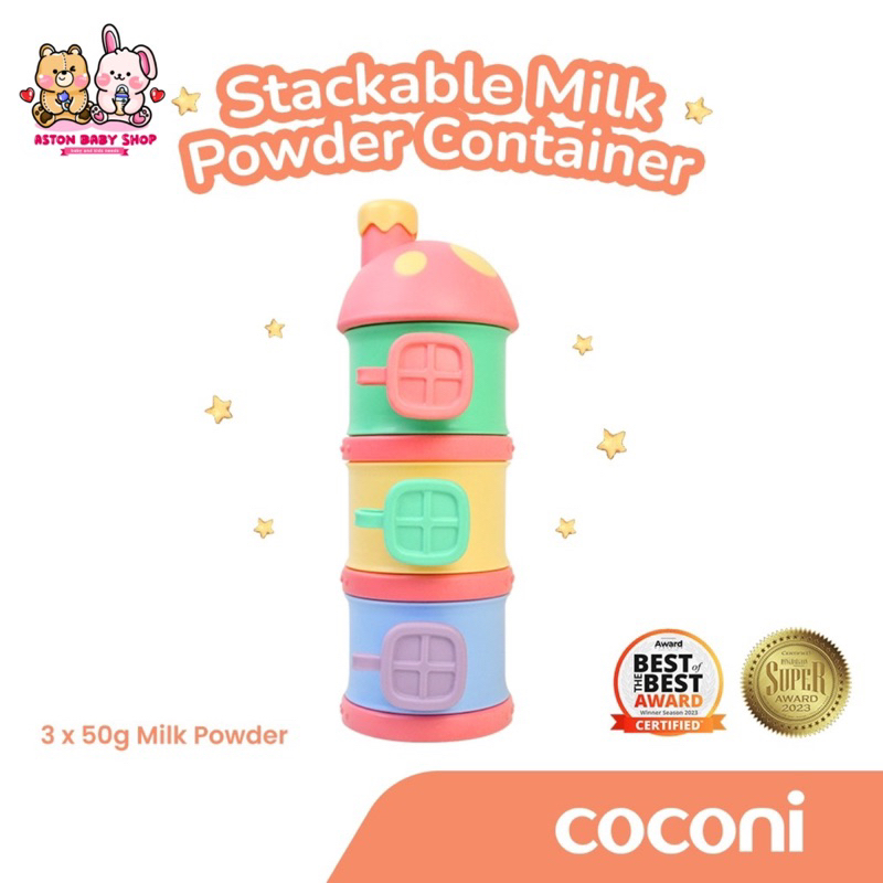 Jual Coconi Stackable Milk Container House Shape Kotak Susu Bubuk ...