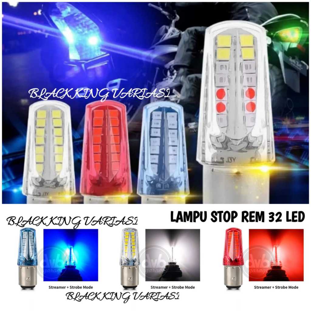 Jual Lampu Stop Rem 32 LED Running Motor Universal Lampu Rem Kedip ...