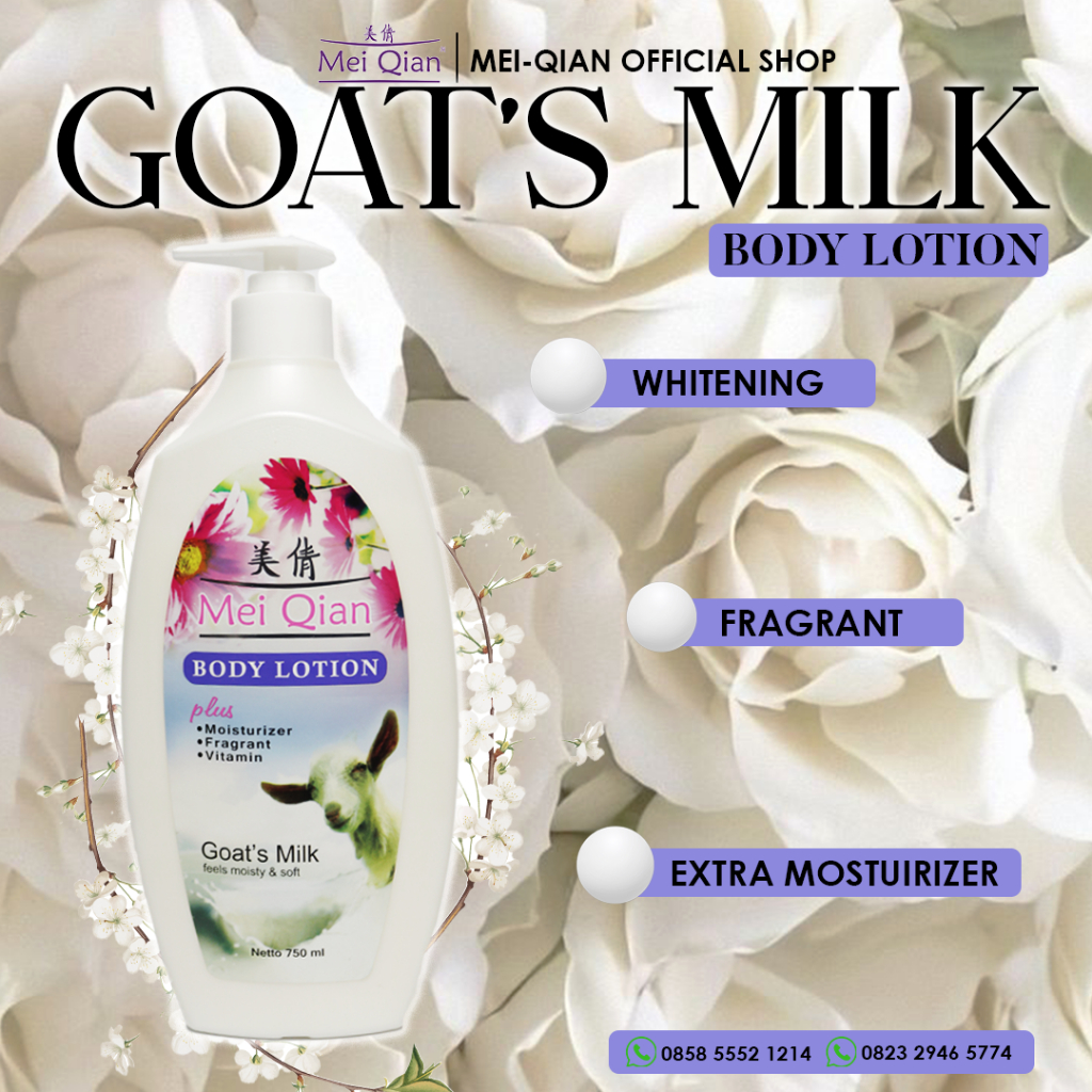 Jual Mei Qian Body Lotion Goat Milk 750 ml | Shopee Indonesia