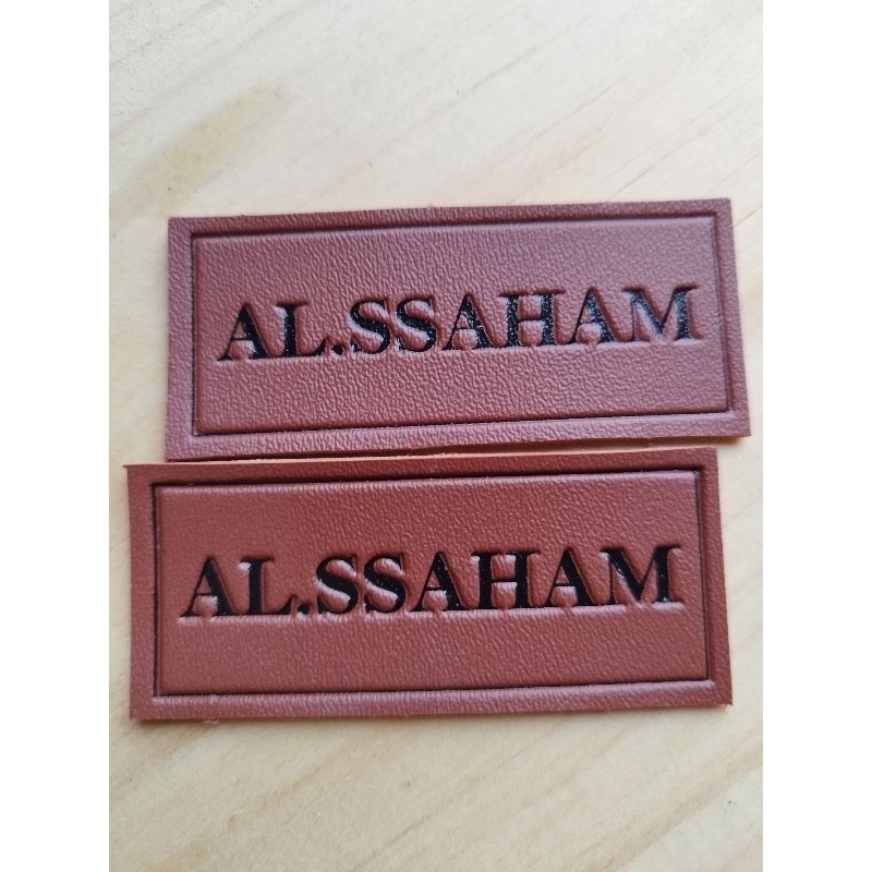 Jual label kulit imitasi label celana label jaket label tas label baju ...