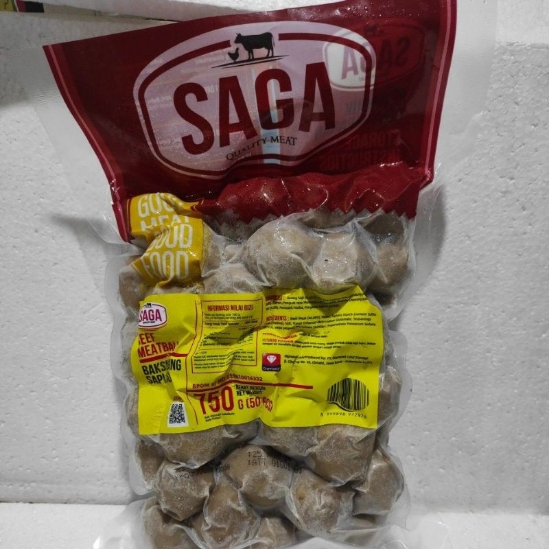 Jual Bakso Sapi Saga 750 gram ( 50 buah) | Shopee Indonesia