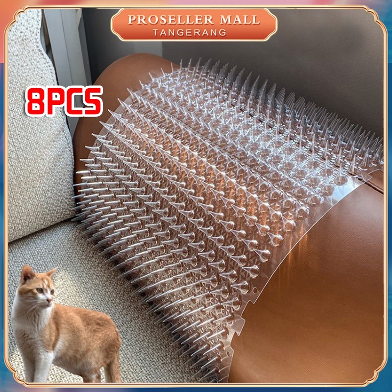 Jual 8PCS Duri Plastik Anti Kucing Spike Mat Paku PET Mengusir Hewan ...
