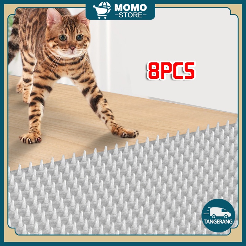Jual 8PCS Paku Plastik Anti Kucing Duri PET Thorn Mat Anti Cat ...