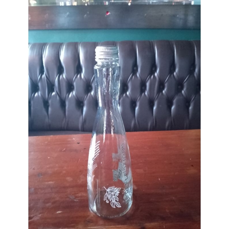 Jual Botol kaca bekas aqua reflections 380 ml mulus bersih cocok buat ...