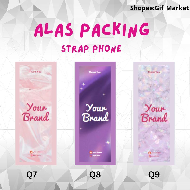 Jual Alas packing | Cod | Free Ongkir | Strap Phone | paper aksesoris ...