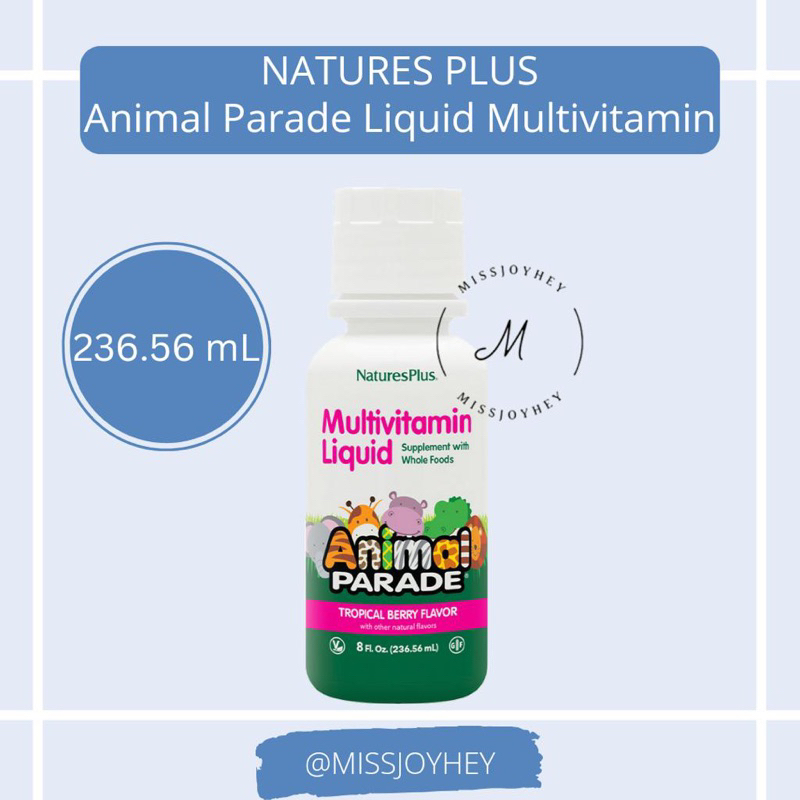 Jual ANIMAL PARADE LIQUID MULTIVITAMIN 8 oz 236 ml vit anak | Shopee ...