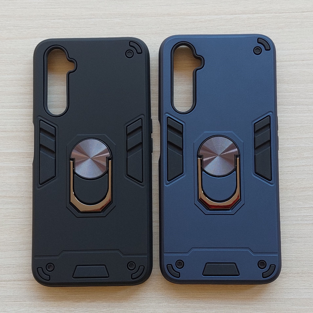 Jual Retro Case Realme 6 Pro / casing armor back hard ring kickstand ...