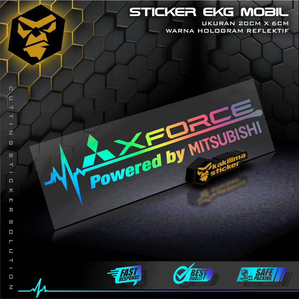 Jual Sticker EKG Logo Mobil Mitsubishi Galant, Kuda L300, Lancer ...
