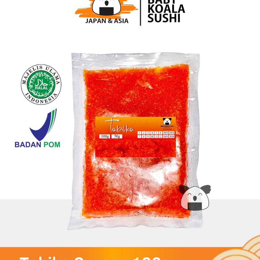 Jual JTGS6970 DISKON!!!!!!! TOBIKO Premium Orange 100 g Halal │ Telur ...