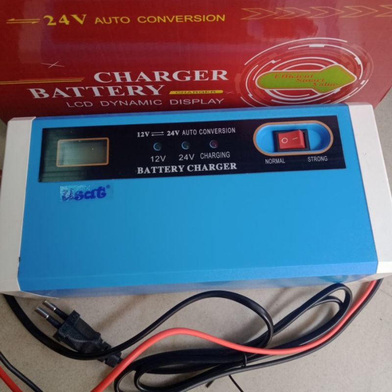 Jual Charger Aki 12V-24V 10A / Charger Aki Fast Charging Otomatis 10 ...