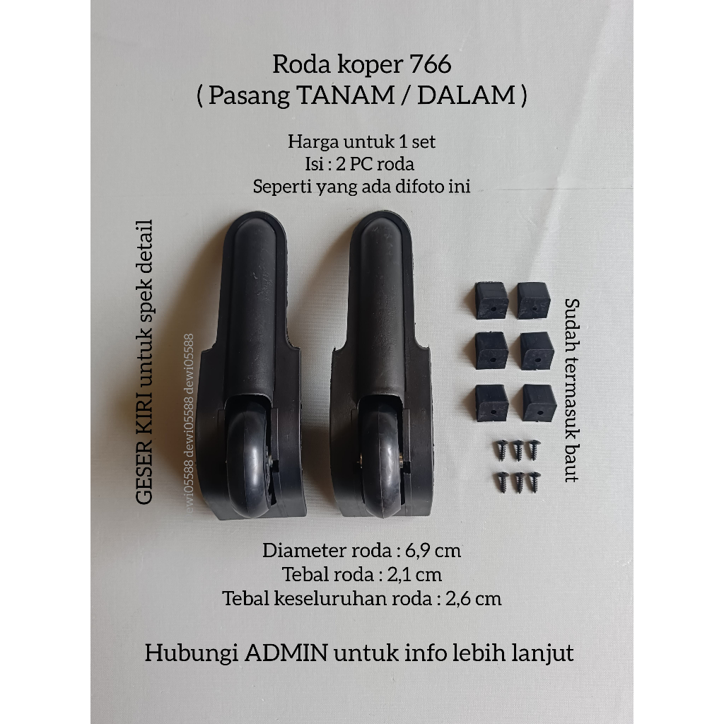 Jual Roda koper , Roda tas travel, Roda tanam, Roda travel bag ...