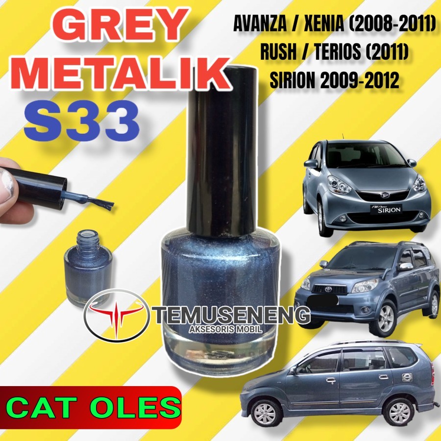 Jual Cat Grey Metalik S33 Cat Abu Avanza Xenia Dll Anti Baret Gores ...
