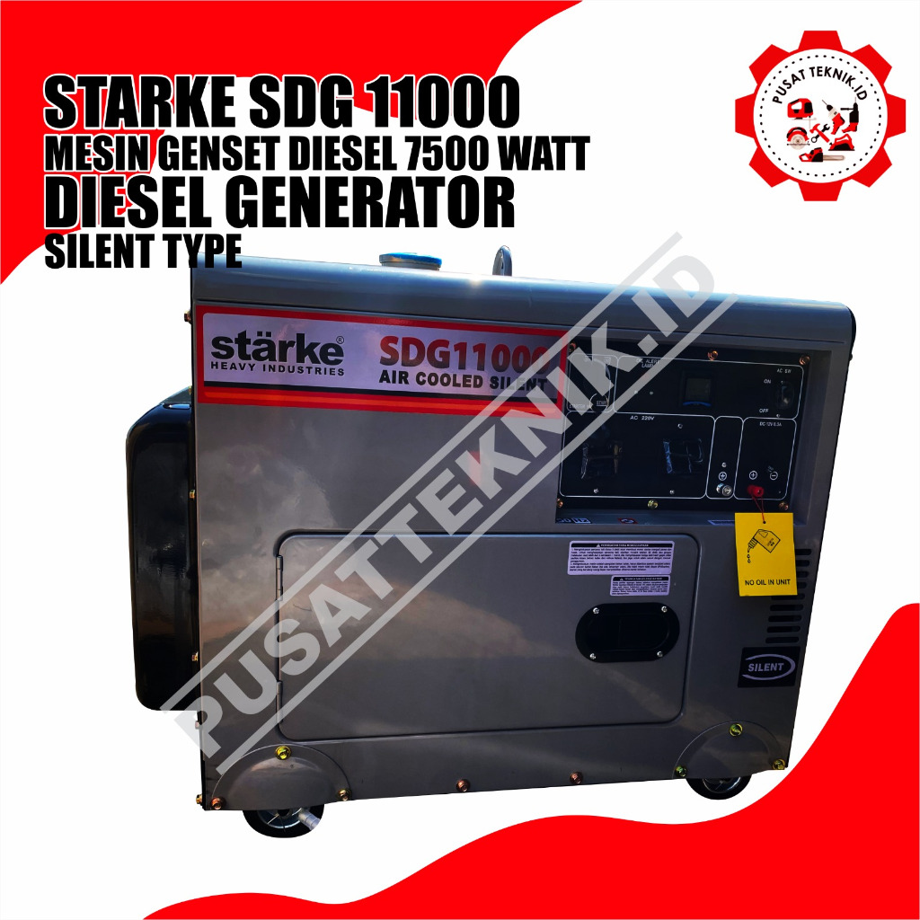 Jual GENSET SILENT STARKE SDG11000 SDG 11000 7000 Watt Maksimal 7500 Watt | Shopee Indonesia
