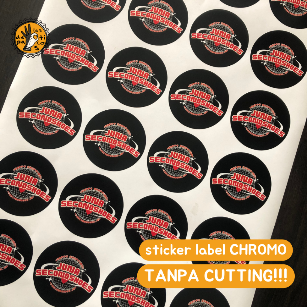 Jual Print Sticker Chromo Glossy A3+ TANPA CUTTING / Cetak Stiker Label ...