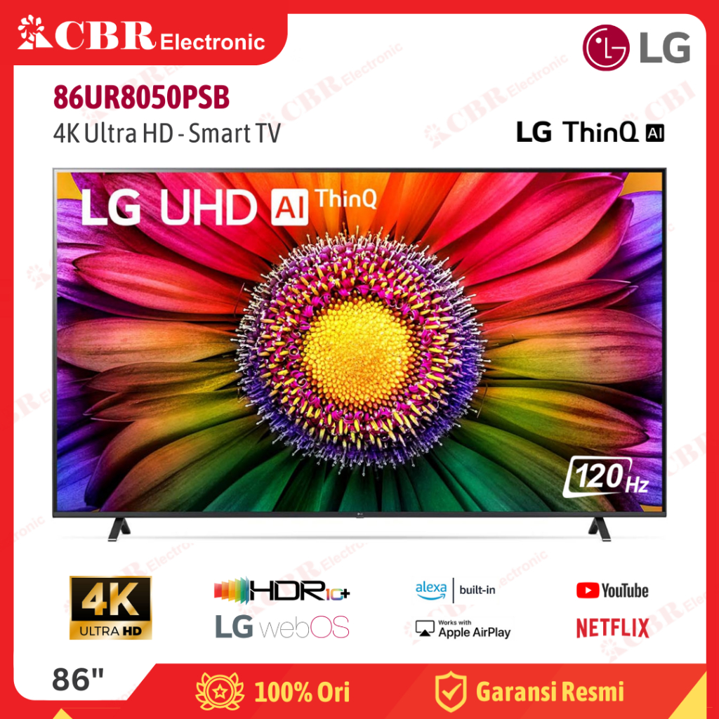 Jual TV LG 75 Inch LED 86UR8050PSB (4K UHD-Smart TV) | Shopee Indonesia