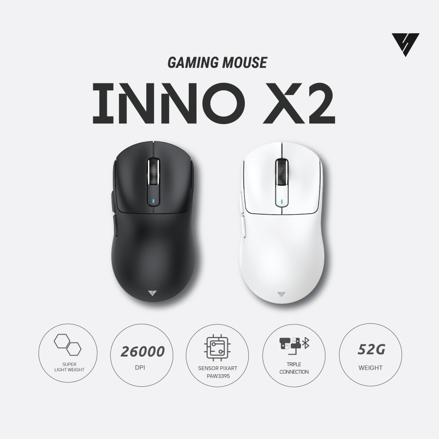 Jual VortexSeries INNO X2 Super Light Wireless Gaming Mouse | Shopee ...