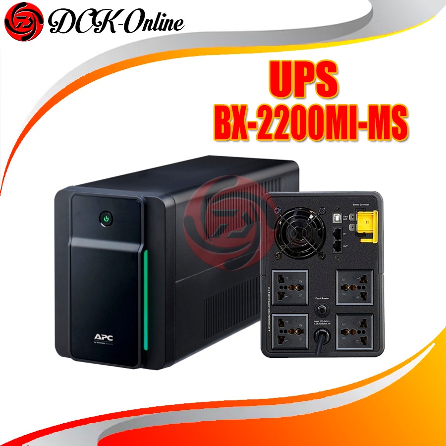 Jual UPS APC Back-UPS BX2200MI-MS 2200VA 230V AVR 4 universal outlets ...