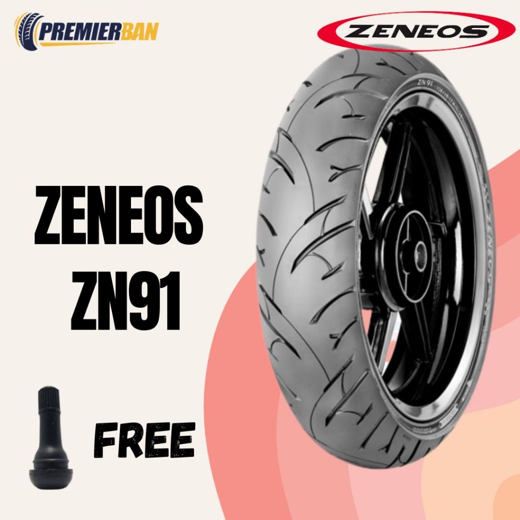 Jual BAN MOTOR ZENEOS ZN91 RING 18 100/80-18 TUBELESS BAN DEPAN MOTOR ...