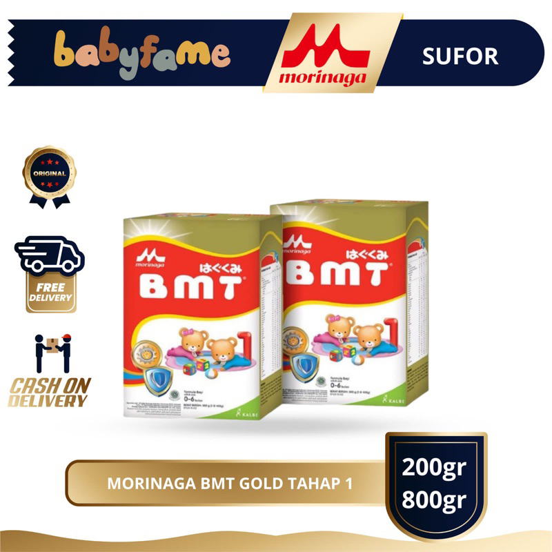 Jual MORINAGA BMT GOLD 1 | USIA 0-6 BULAN | 200-800gr | SUSU FORMULA ...
