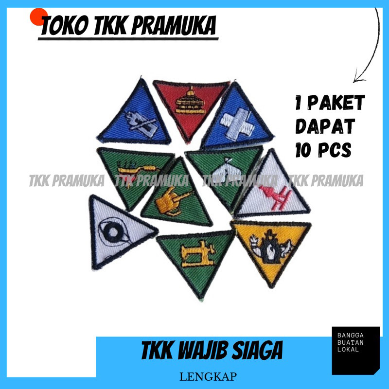Jual Tkk wajib Siaga / Tkk wajib SD / Tkk siaga bordir (1 paket isi 10 ... Jual Tkk wajib Siaga / Tkk wajib SD / Tkk siaga bordir (1 paket isi 10 ...