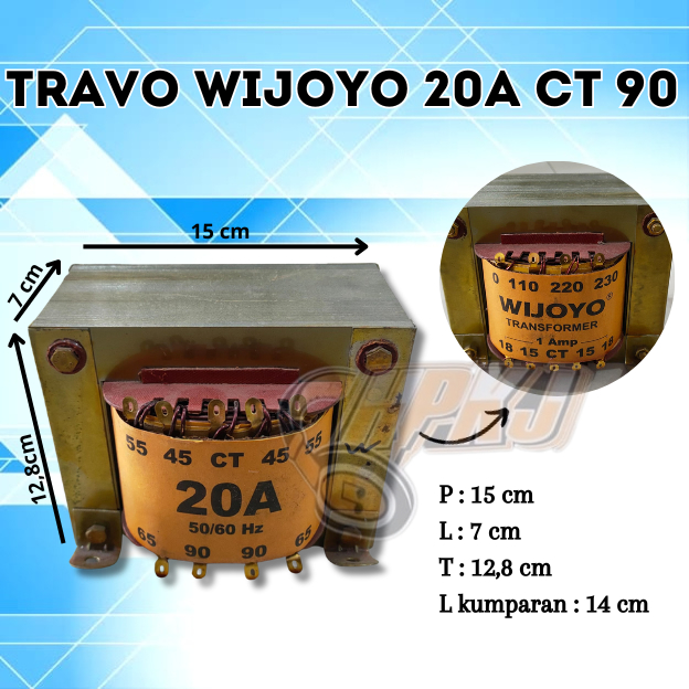 Jual TRAVO TRAFO WIJOYO 20A CT 90 transformer Wijoyo 20 Amper 90 volt | Shopee Indonesia