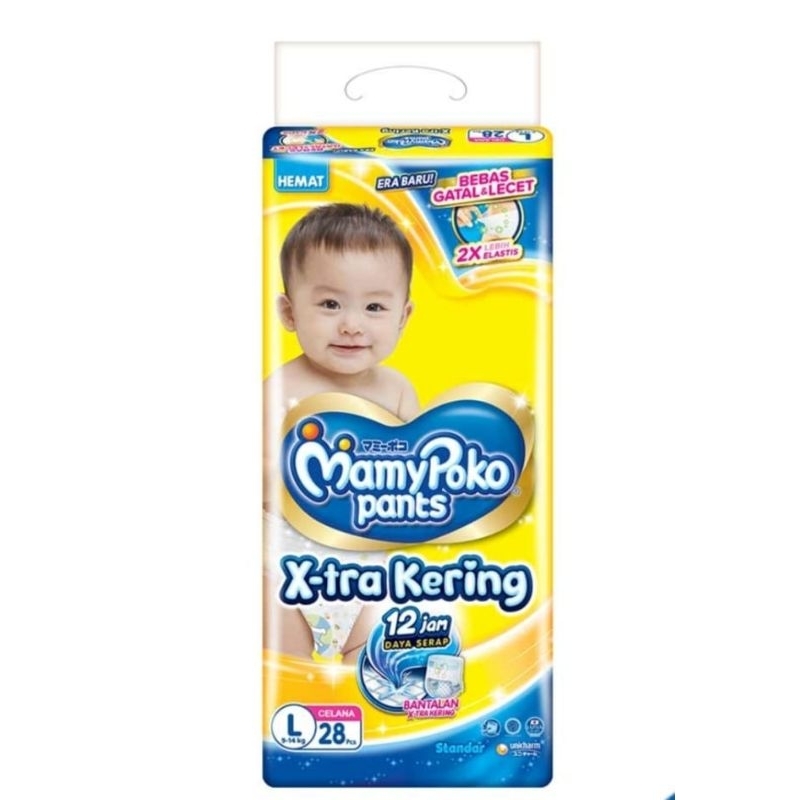 Jual MamyPoko Pants Xtra Kering L28 | Shopee Indonesia