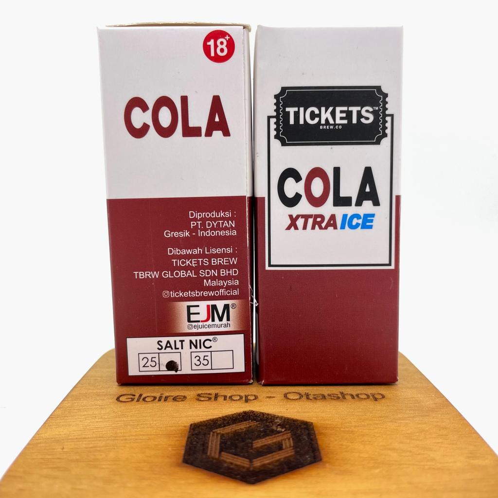 Jual SALT - EJM Tickets Cola XTRA ICE 30ML 25MG 35MG PODS by EJM Liquid ...